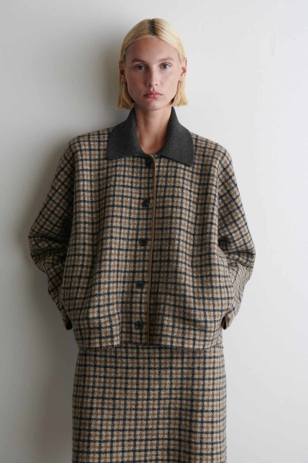 Arlette | Wool Check Jacket – Lucia Vero